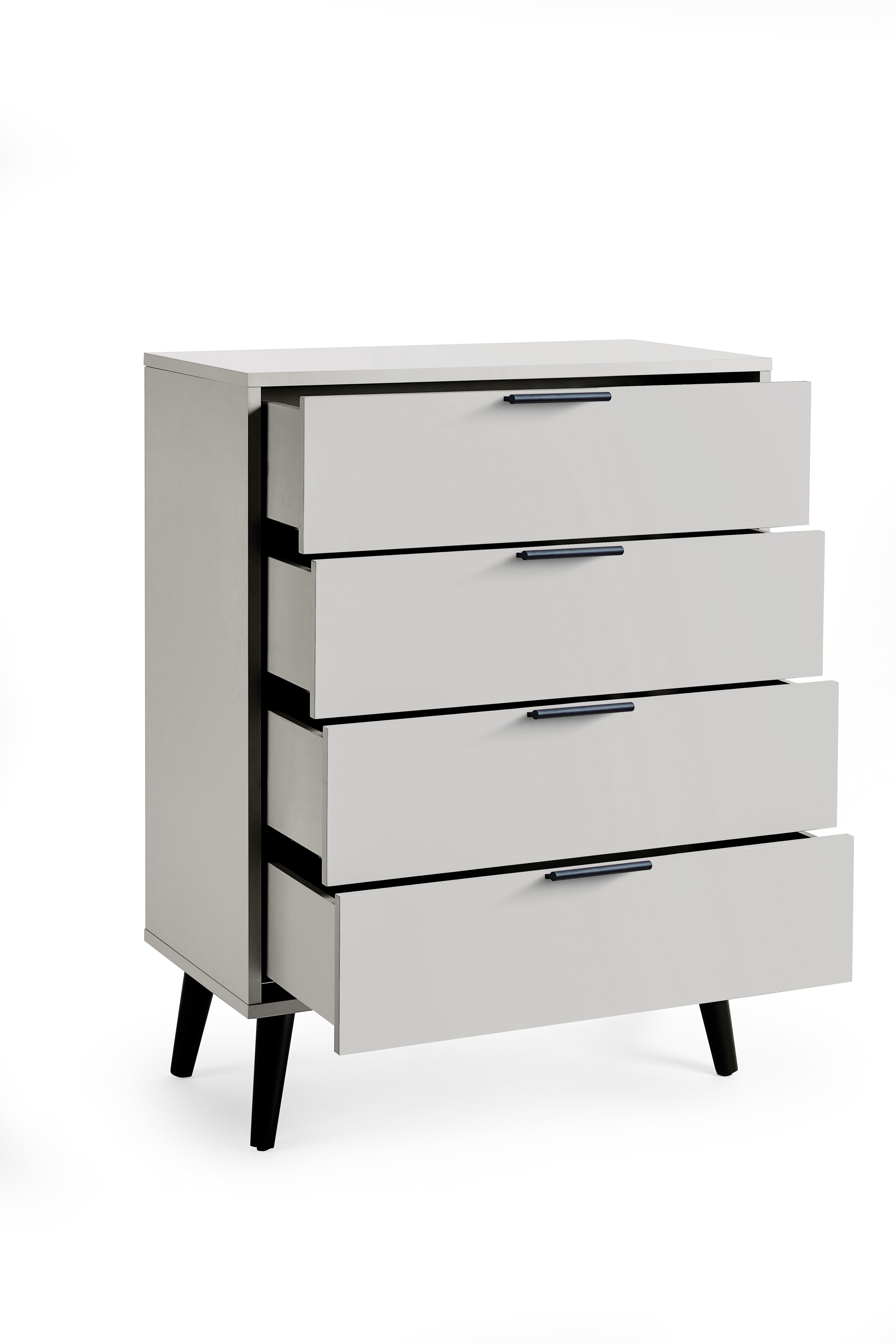 Asa 4 Drawer Chest Silk Grey – Honeypot Furniture