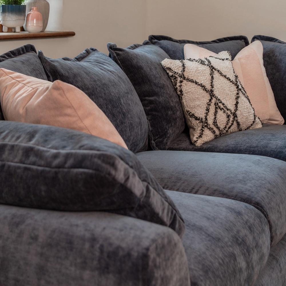 Colbee Sofa Blue Large Corner | Fabric Sofa | Honeypot Furniture