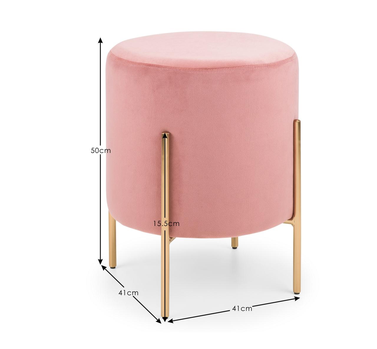 Hazelwood Stool Pink – Honeypot Furniture