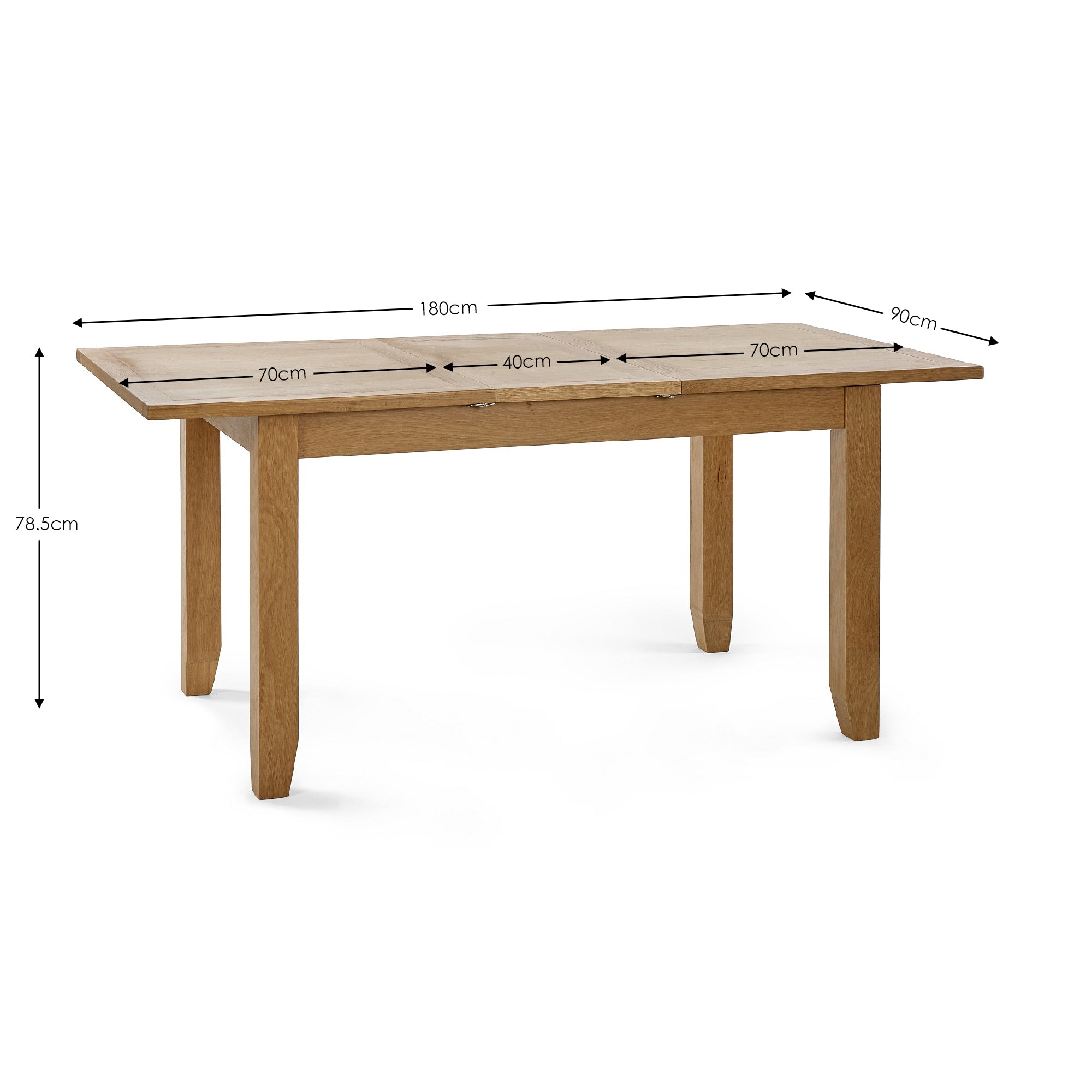 Maeve Extending Dining Table Oak – Honeypot Furniture
