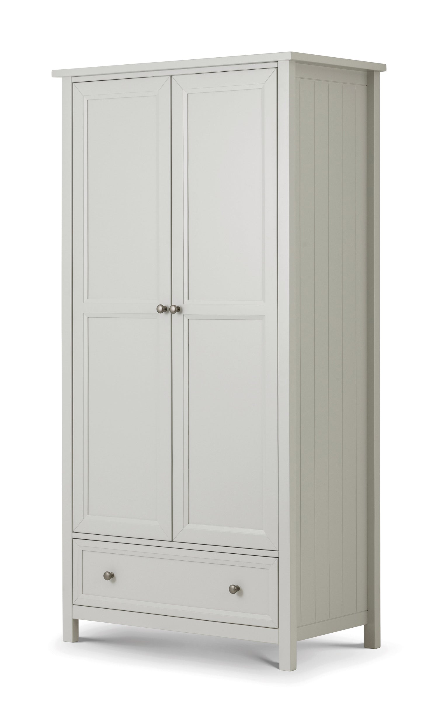 Marisol 2 Door Combination Wardrobe Dove Grey – Honeypot Furniture