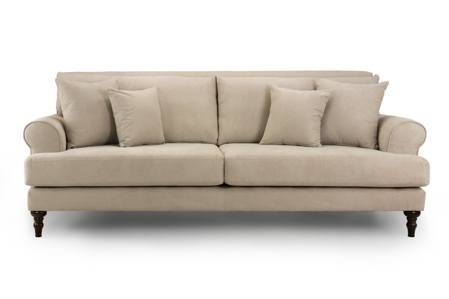 Summer Sofa Beige 4 Seater | Fabric Sofa | Honeypot Furniture