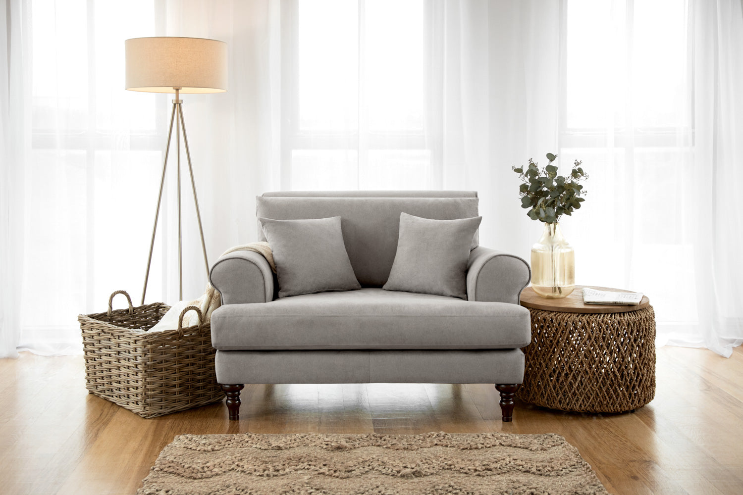 Summer Sofa Grey Armchair | Fabric Sofa | Honeypot Furniture