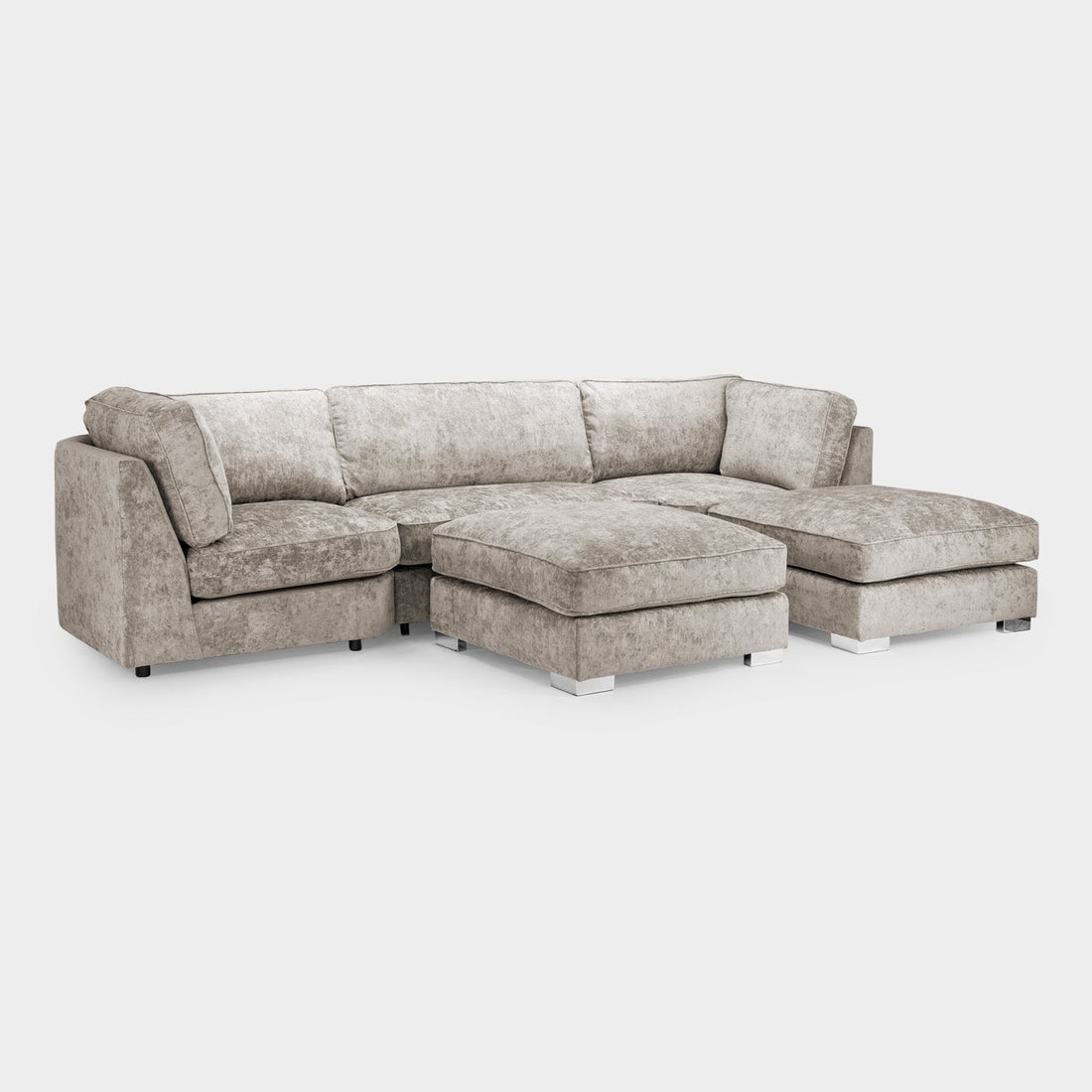 Bishop Fullback Sofa Truffle U Shape Corner | Fabric Sofa | Honeypot ...
