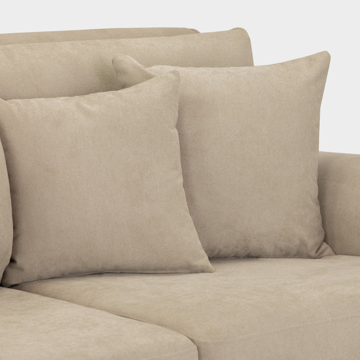 Summer Sofa Beige 4 Seater | Fabric Sofa | Honeypot Furniture
